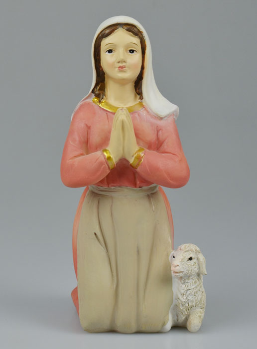 Beeld Heilige Bernadette Biddend - 18 cm | De Winkel van Lourdes